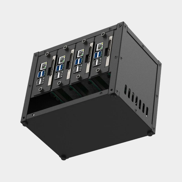 Raspberry Pi cluster enclosure, SSD and PoE+ HAT compatible - MONRASPBERRY