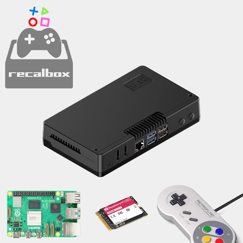Kit console Recalbox Ultimate avec Raspberry Pi 5 - MONRASPBERRY